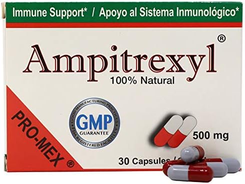 Amazon.com: Ampitrexyl 500mg Capsules, Size: 30 by Pro-Mex LLC : Health ...
