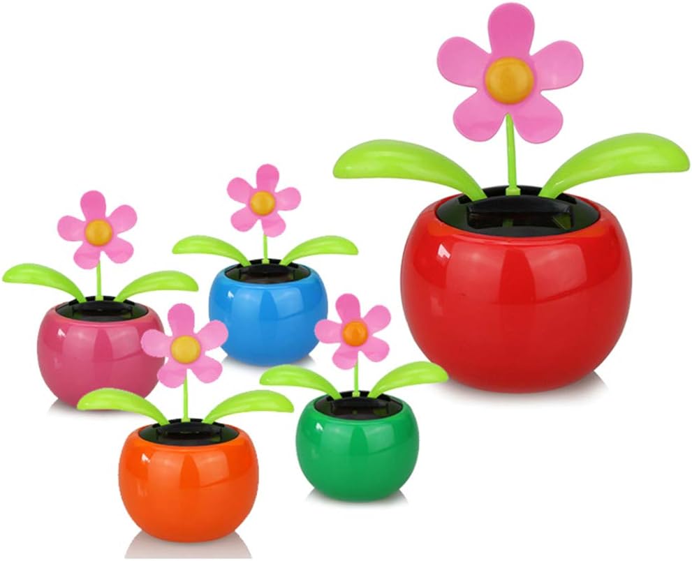 Amazon.com: Gonetre 4 pcs Random Color Solar Powered Dancing Flower ...