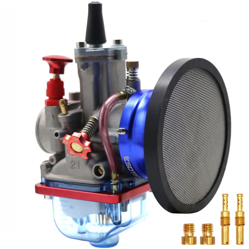 Amazon.com: Upgraded Carburetor Transparent Float Chamber Carb with ...