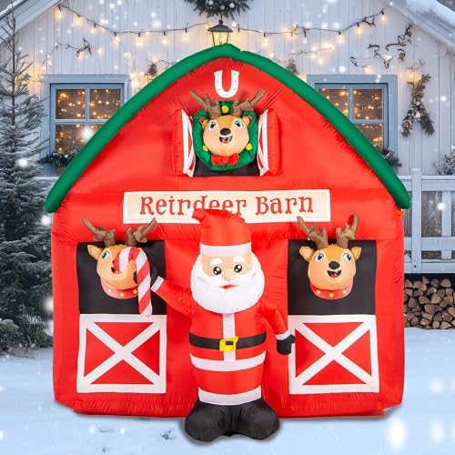 Amazon.com: Sonwyoung 2 Sets 9 FT Christmas Inflatable Clydesdale Horse ...