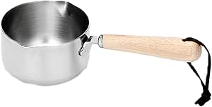 Amazon.co.jp: Pot, Single Handle, Stainless Steel, Small Saucepan, Mini ...