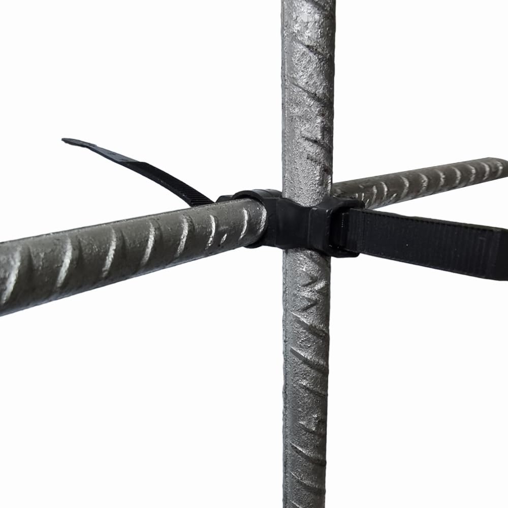 Snapklik.com : BIGalleons 100pcs Nylon Rebar Ties Cross Rebar Wire Clip ...