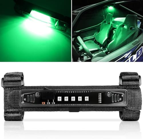 Amazon.com: OFFROADTOWN Green LED Dome Light Universal Roll Bar Mount ...