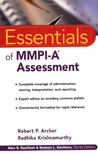 Essentials of MMPI-A Assessment (Essentials of Psychological Assessment ...