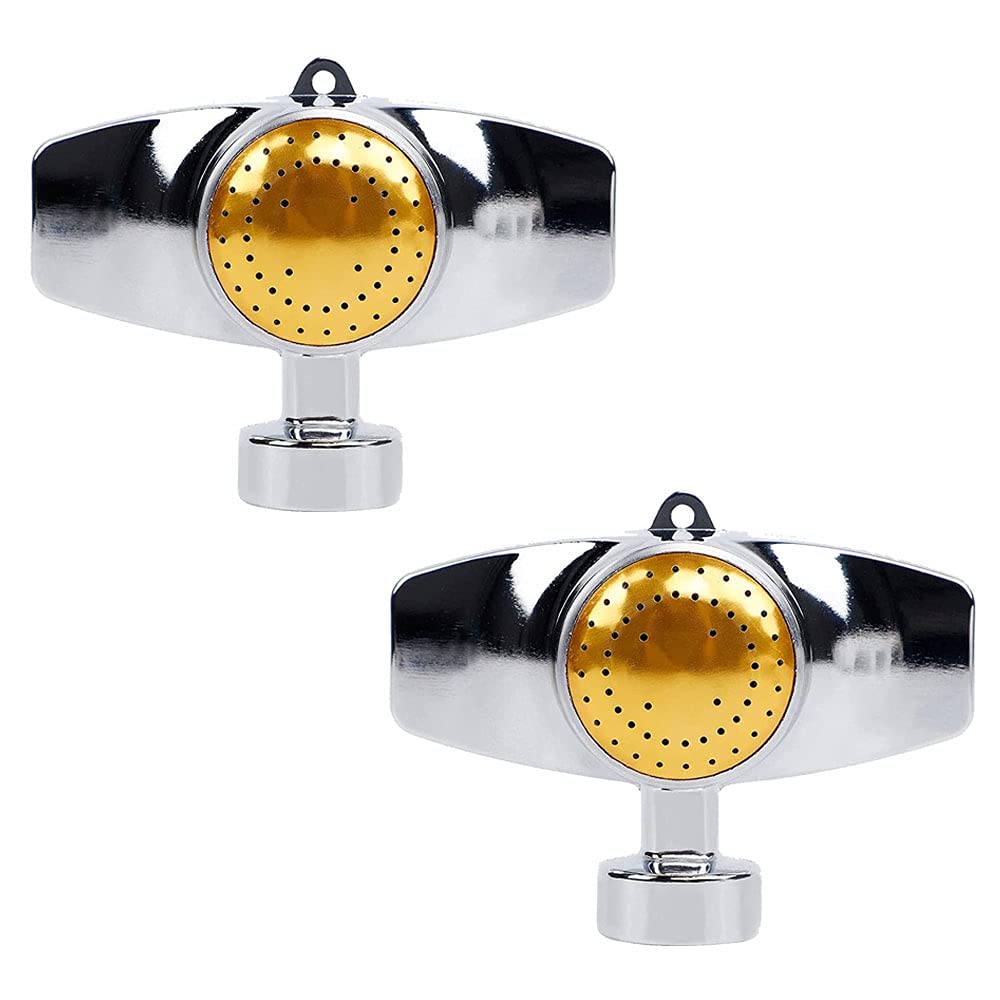 Buy 2 Pack Lawn Sprinklers for Yard, Metal Spot Sprinkler 360 Degree ...
