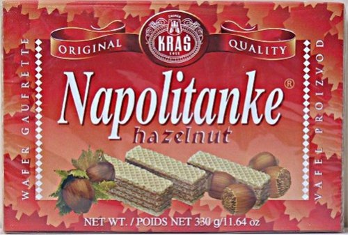 Amazon.com: Kras Napolitanke Hazelnut -Cream Wafers ( 11.64oz / 330g ...