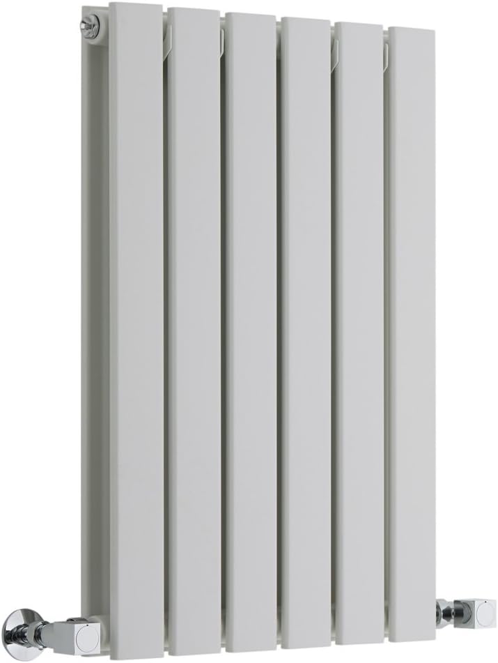 Milano Alpha - White Horizontal Double Flat Panel Radiator - 635mm x ...