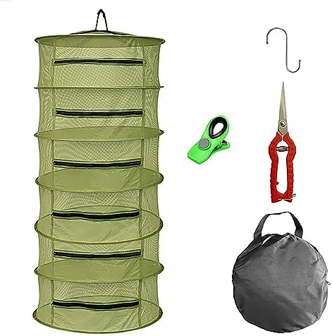 Amazon.com: HOACCIR Herb Drying Rack Hanging, 6 Layers Mesh Drying Rack ...
