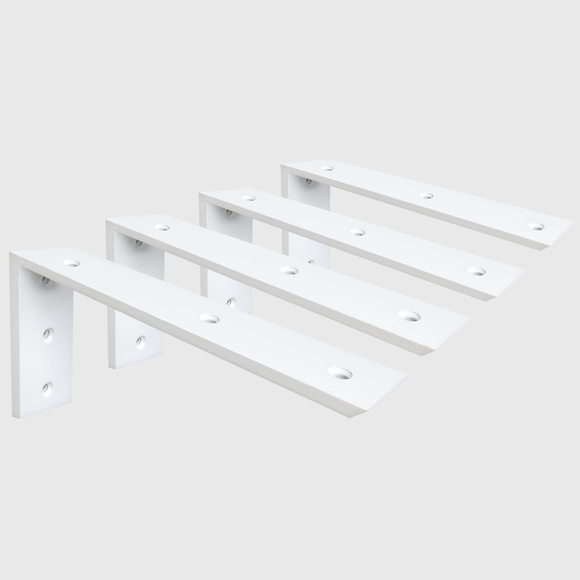 Amazon.com: Countertop Support Bracket 2 Pack White 3/8" Thick Heavy ...