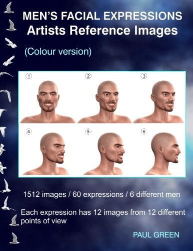 Men's Facial Expressions - Artists Reference Images: Colour version ...