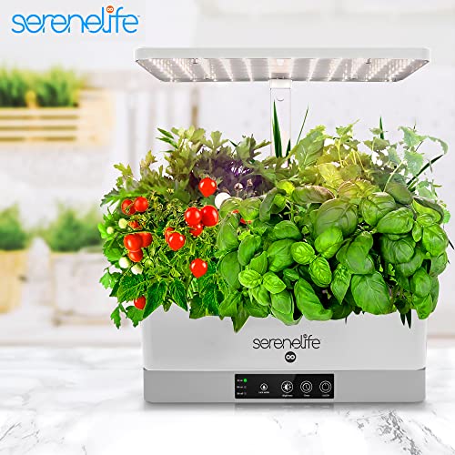SereneLife Smart Indoor Garden - Hydroponic Herb Garden with 4000K Grow ...