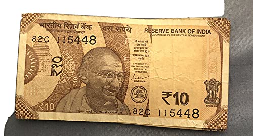 Buy Hobbies and Games Banknote Indian Ten Rupee Note Mahatma Gandhi ...