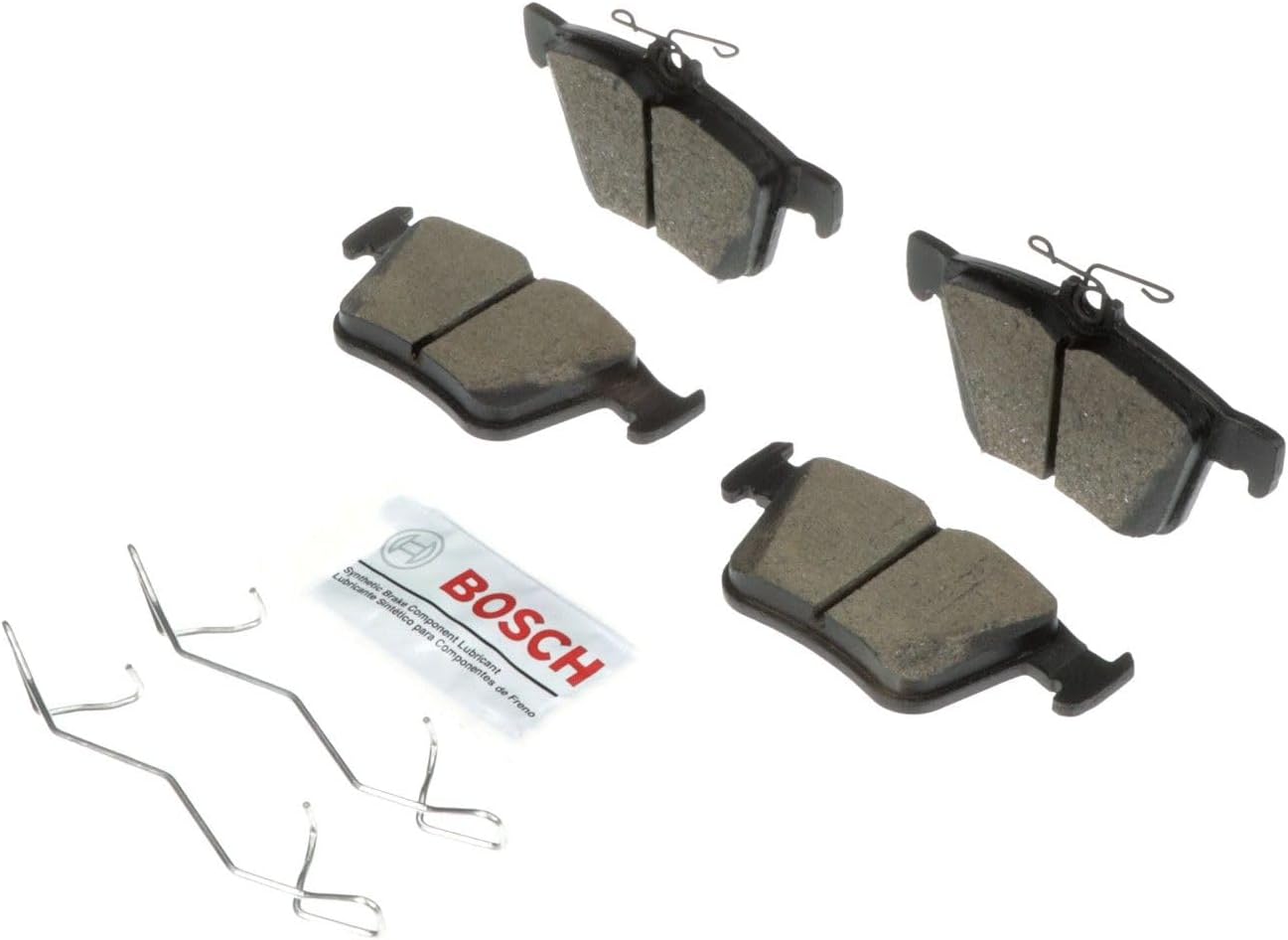 Amazon.com: BOSCH BE1761H Blue Ceramic Disc Brake Pad Set With Hardware ...