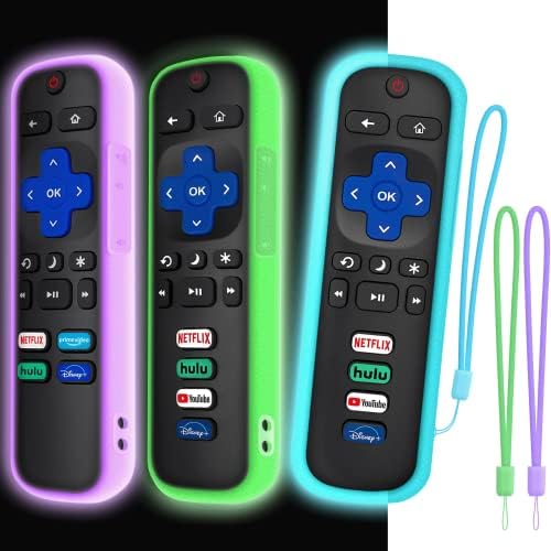 Amazon.com: [3 Pack] MOLOPPO Designed for ROKU TV Remote Cover Case ...