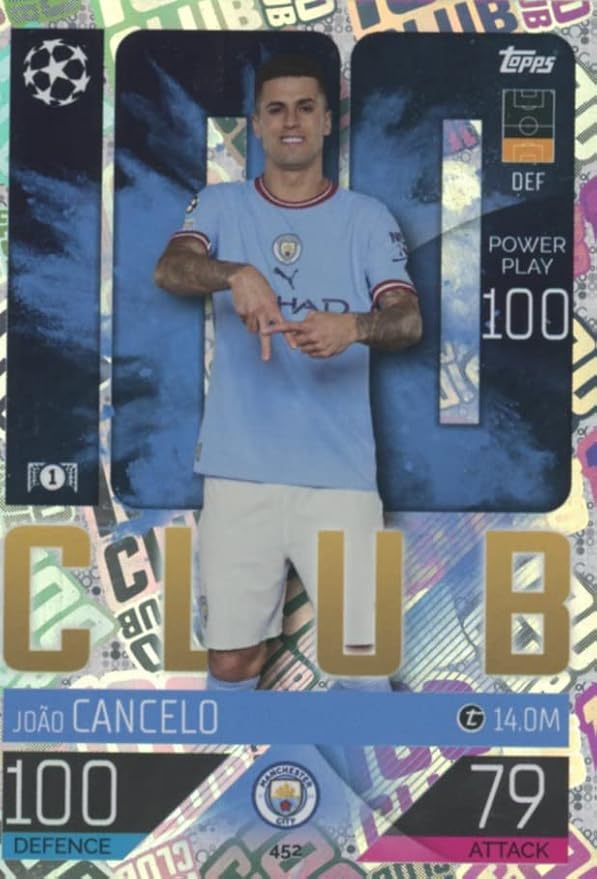 Topps Match ATTAX 2022/23 Hundred Club Card Joao CANCELO : Amazon.co.uk: Toys & Games
