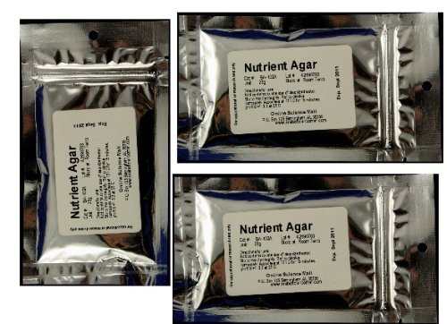 23g of Dehydrated Nutrient Agar Powder (3pk) - Each Makes 1 Liter of ...