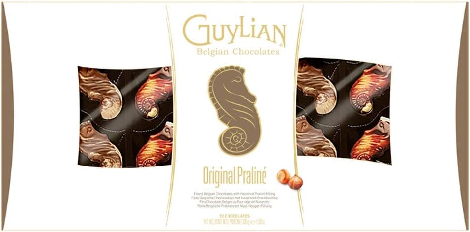 Amazon.com: GuyLian Original Belgian Chocolate Seashells 250g Gift Box ...