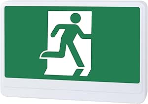 Qllite Running Man Exit Sign, LED Emergency Exit Light with Battery ...
