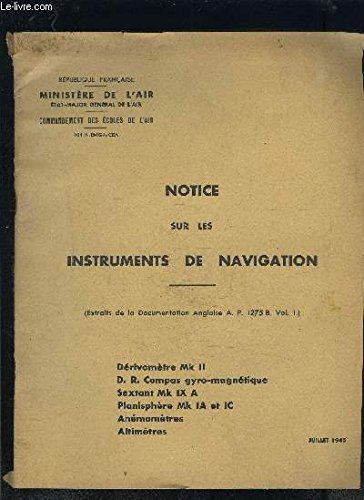 Notice Sur Les Instruments De Navigation Juill 1945 Derivometre Mk | Desertcart KUWAIT