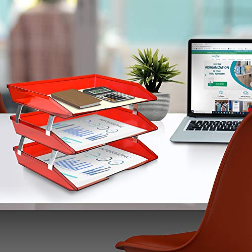 Snapklik.com : Acrimet Facility 3 Tier Letter Tray Side Load Plastic ...