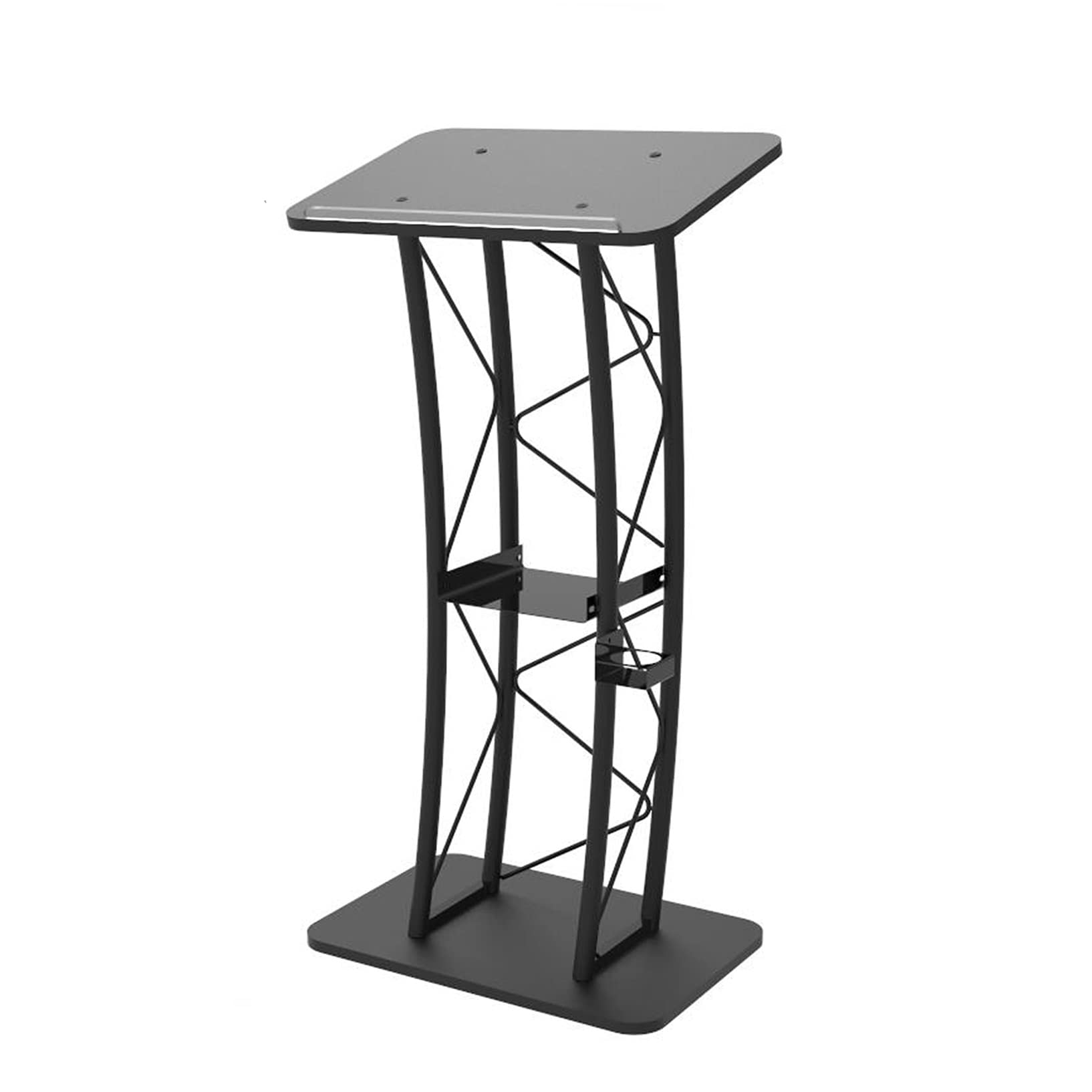 Buy Yofsza Black Truss Podium, Curved Podium, Pulpits For Churches ...