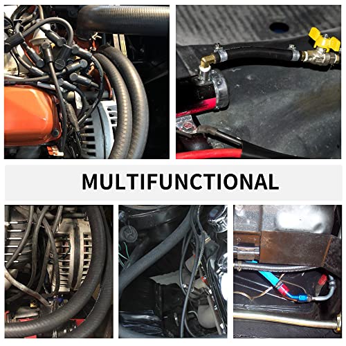 Snapklik.com : 1/2 Id - 5 Ft NBR Fuel Line Oil Hose, Flexible Black ...