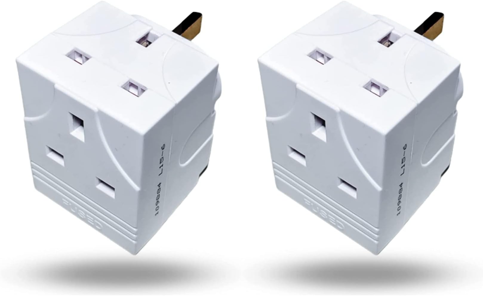 3 Way Triple Plug Adaptor, 13A 250V UK 3 Pin Multi Socket Extension ...