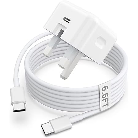 iPad Charger and Plug, 20W iPad Pro Charger Plug and Cable 2M, USB C ...