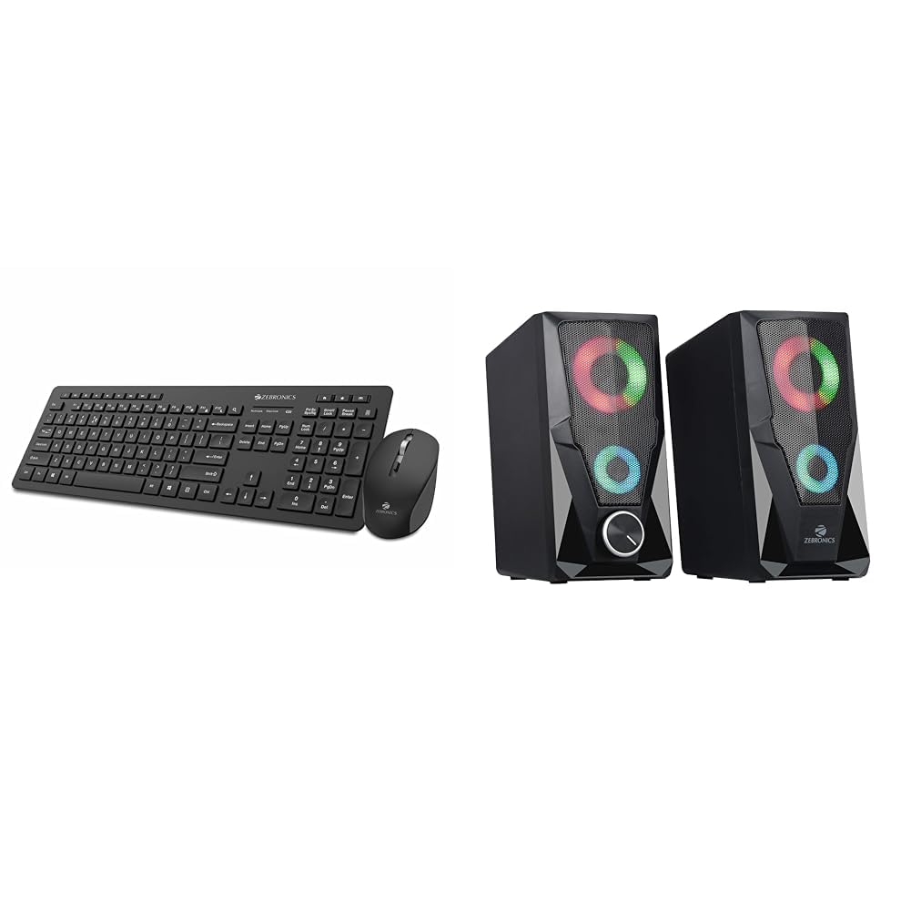 Amazon.in: Buy Zebronics Zeb-Companion 500 2.4GHz Wireless Keyboard ...