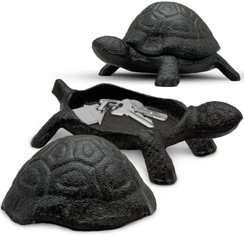 Amazon.com: AZ-Homey Cast Iron Turtle Key Hider - Outdoor Hidden Key ...