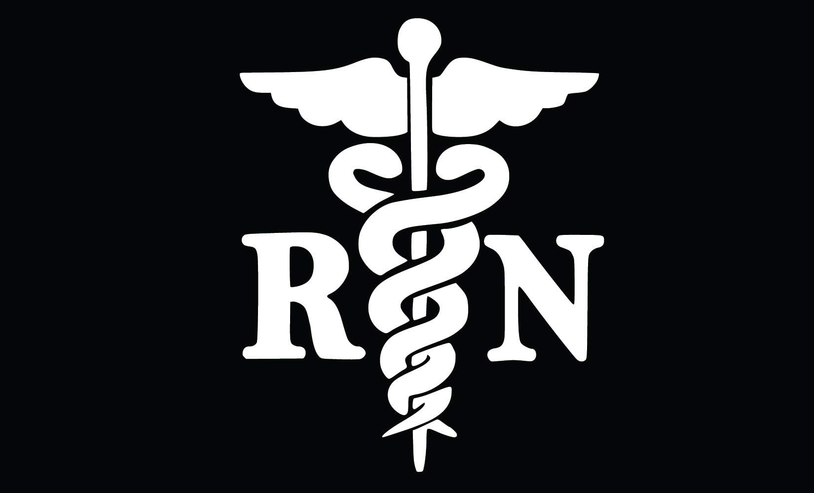 Amazon.com: Rn Stethoscope Heart- Die Cut Vinyl Window Decal/sticker ...