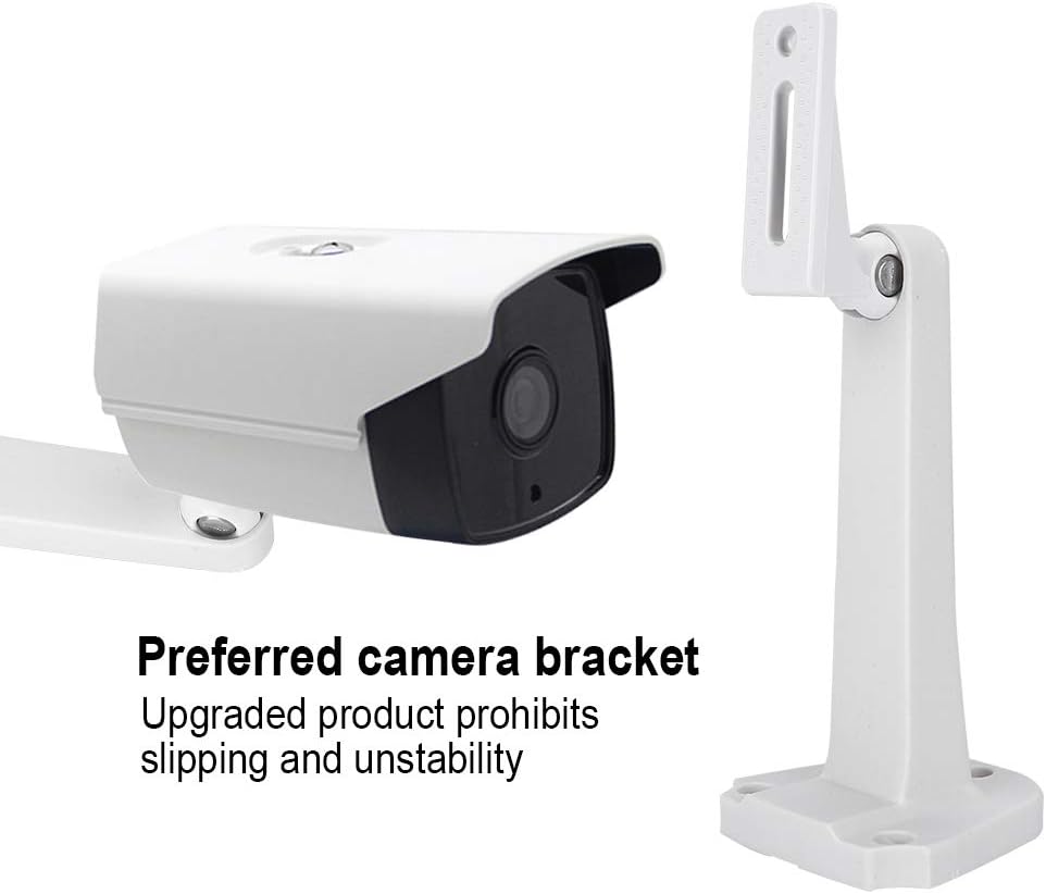 Mini White Wall Mount Camera Bracket, Adjustable Indoor/Outdoor Camera ...