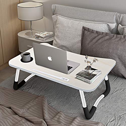 Snapklik.com : Laptop Bed Desk,Portable Foldable Laptop Lap Desk Tray Table