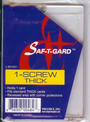 (24) Thick Card 1-Screw Screw-Down Holders: Saf-T-Gard: Amazon.com: Books