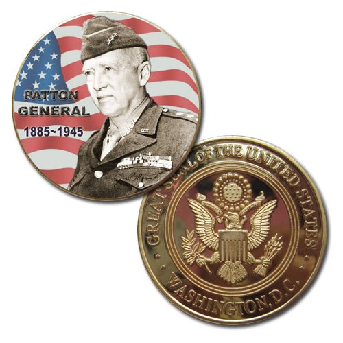Amazon.com: General Patton printed Challenge coin : Toys & Games