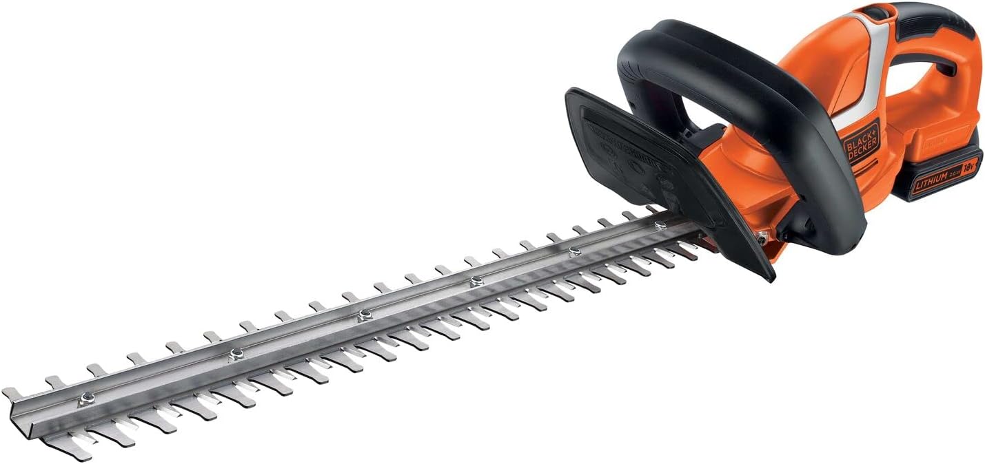 BLACK+DECKER 18V Lithium-Ion 45cm Hedge Trimmer Kit 2.0Ah : Amazon.com ...