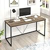 Amazon.com: FOLUBAN Industrial Computer Desk, Rustic Wood and Metal ...