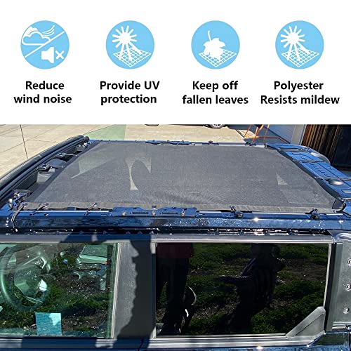 Snapklik.com : Sukemichi Sunshade For Ford Bronco, Full Length Mesh Sun ...