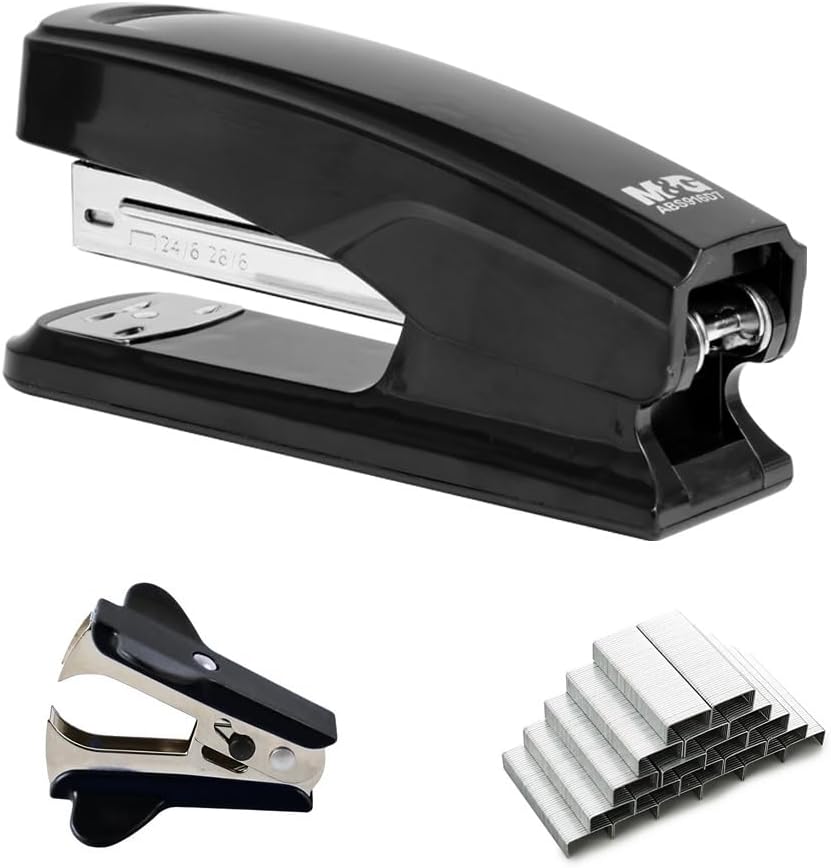 Amazon.com : M&G Desktop Stapler, Effortless Office Stapler with 25 Sheet Capacity, Two Binding ...