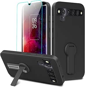 Amazon.com: Case for TCL 10 Pro Phone Case with Glass Screen Protector ...