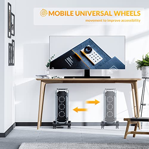 PC Stand Computer Tower Stand – iDsonix PC Tower Stand with 4 Caster ...