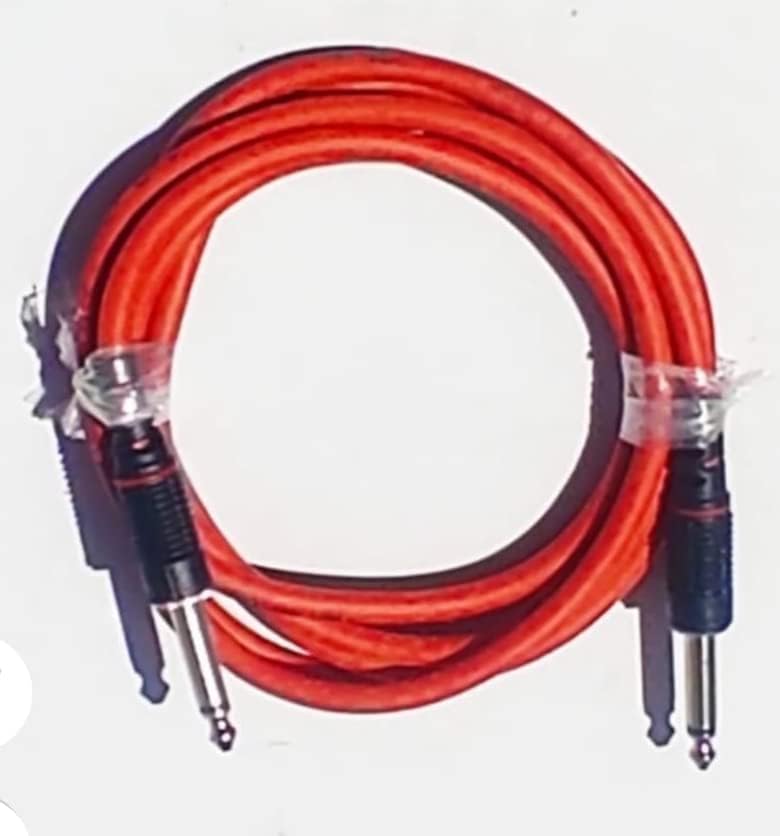 Jack to Jack Multipurpose 6.35mm to 6.35mm Mono to Mono Audio Cable for ...