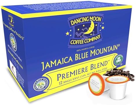 Amazon.com: Dancing Moon Coffee Pods - Premiere Blend Jamaica Blue ...