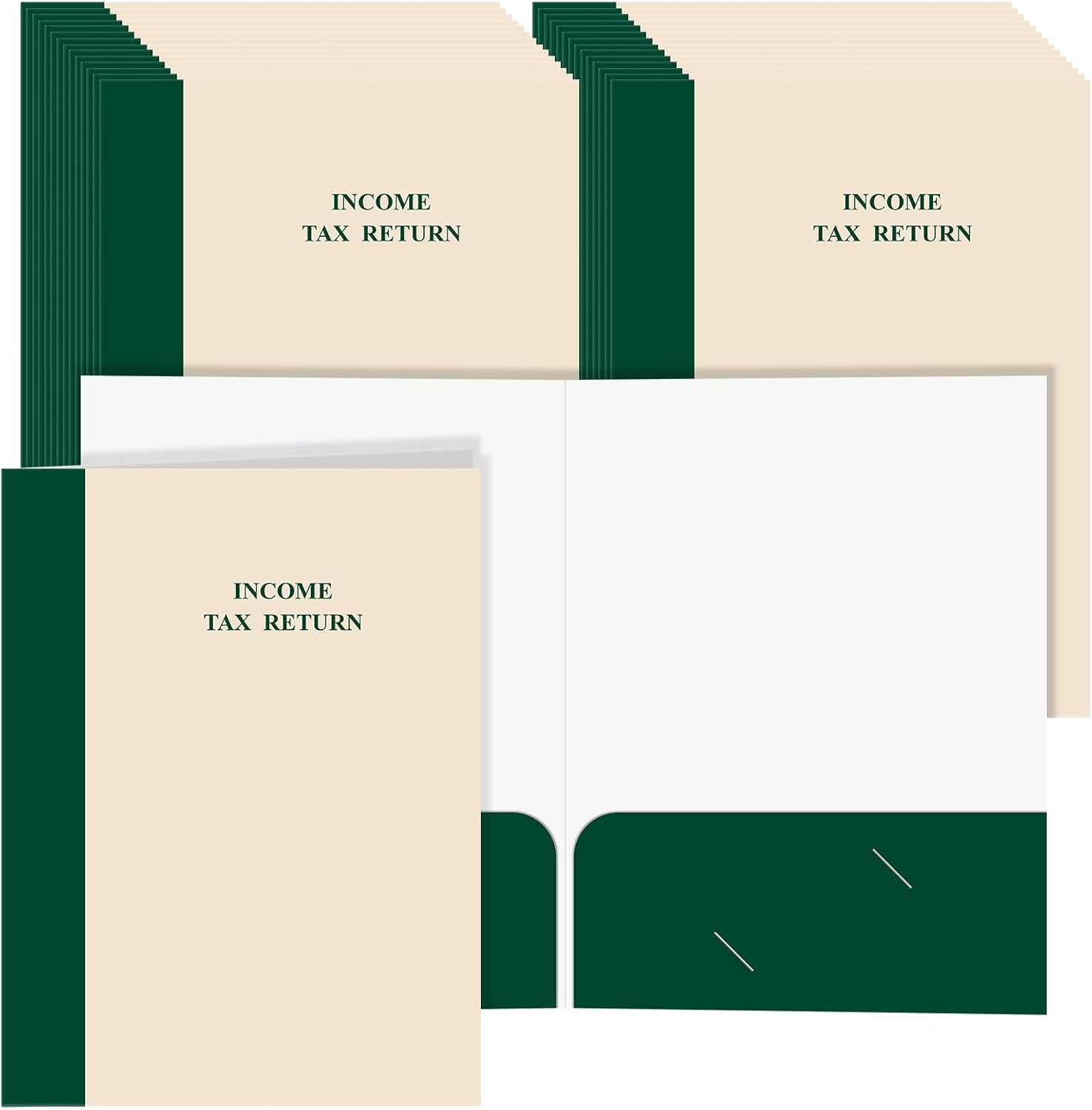 Amazon.com : Marspark 50 Pack Tax Return Folders with Pockets 9 x 12 ...