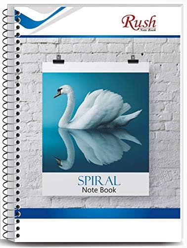 Rush Rough A4 Spiral Notebook 400 Pages | Single Line Ruled | 400 Pages ...