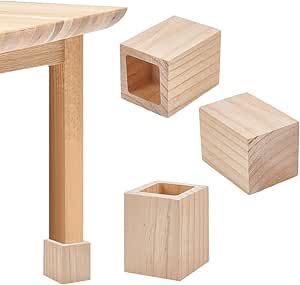 Amazon.com: NBEADS 4 Pcs Wood Bed Risers, Heavy Duty Elephant Feet ...