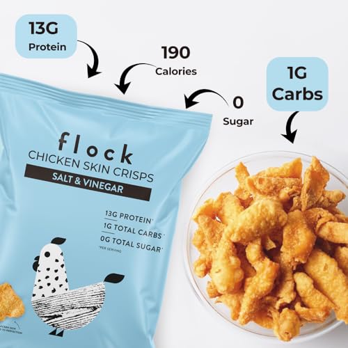 Snapklik.com : Flock Keto Chicken Skin Chips Salt And Vinegar Flavor ...