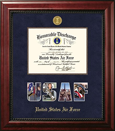 Buy Campus Images "Air Force Discharge Executive" Frame with Gold ...
