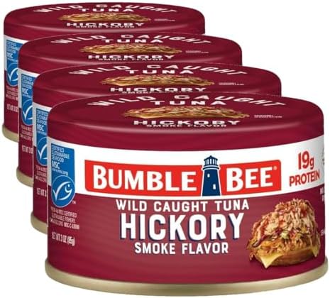 Amazon.com : Bumble Bee Snackers - Hickory Smoke Tuna, 3 oz Easy Open ...