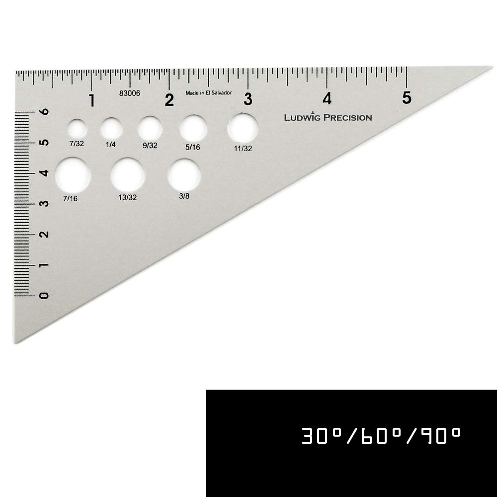 Snapklik.com : Ludwig Precision 6 30-60-90-Degree Aluminum Drafting ...
